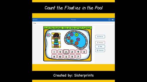 Count the Floaties in the Pool by Sister Prints | TPT