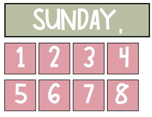 Wildflower Flip Calendar with Two Fonts and Editable Version | TPT