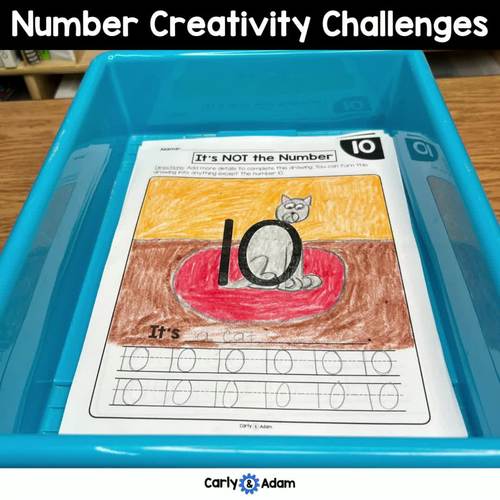 Number Creativity Activities Finish the Picture Challenges | TpT