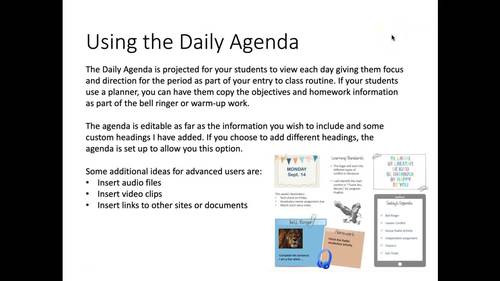 Daily Agenda Slides Templates BUNDLE | Back to School | Google Classroom