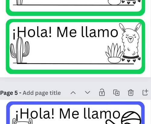 Spanish Name Tags | Back to School Spanish Activities! | TPT