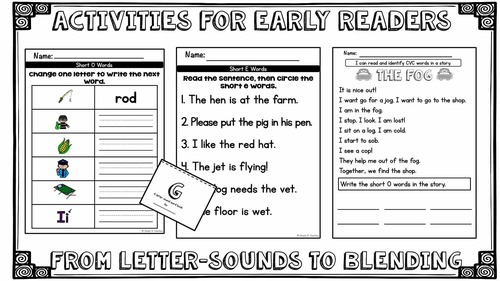 Early Reader Activities by Simply B Teaching | TPT