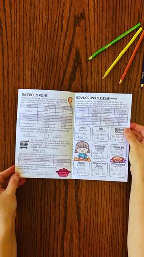 Thanksgiving Activities 5th Grade Mini Math Project Math Test Prep