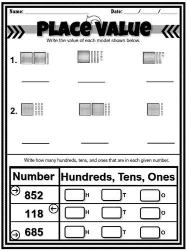 Place Value Worksheets for 2nd Grade | Expanded Form 2nd Grade 2.NBT.3