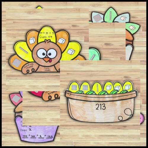 Thanksgiving Pumpkin Pie Math Craft | Place Value (Expanded Form)