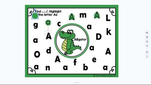 Alphabet Letter Recognition Google Slides™ | Digital & Printable ABC Center