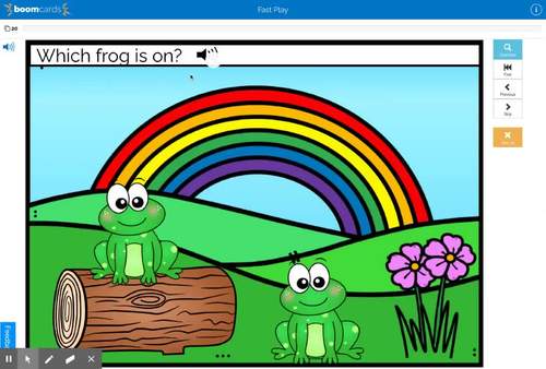 Boom™ Cards Digital Activity for Spatial Concepts On & Off by Speech ...