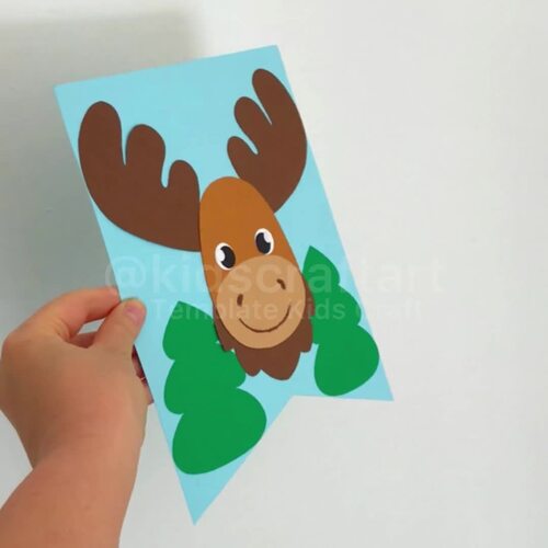 Moose Craft Forest Woodland Mountain Animal Canada Day Canadian ...