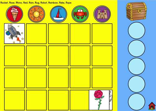 Digital Summer Articulation Cariboo Game by Jennie's Speech Room