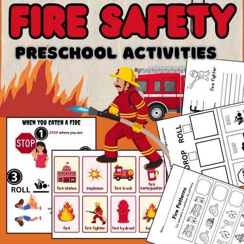 FIRE SAFETY activities for preschoolers by PavlyStyle | TPT