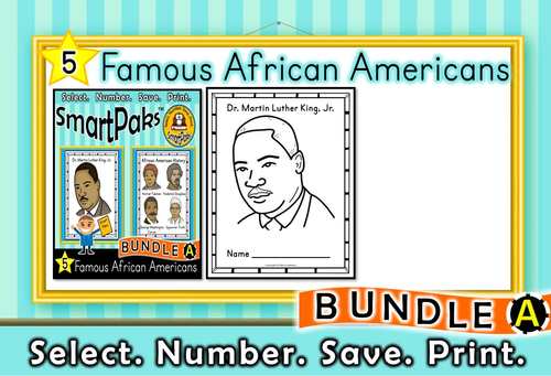 5 Famous African Americans SmartPaks™ Bundle A: Black History w/20 ...