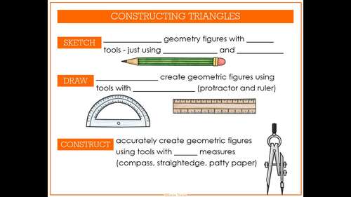 Constructing Triangles Teaching PowerPoint 7th Grade Math 7.G.2 by ...