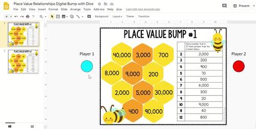 4th Grade Place Value Game - Relationships in Base 10 NO PREP Math Game