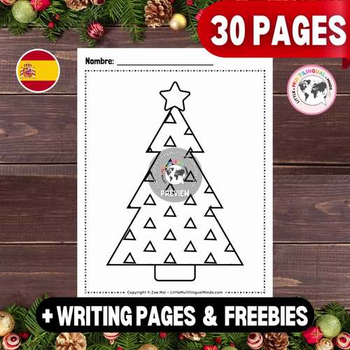 Navidad - Christmas Spanish Coloring Pages, Christmas in Spanish ...