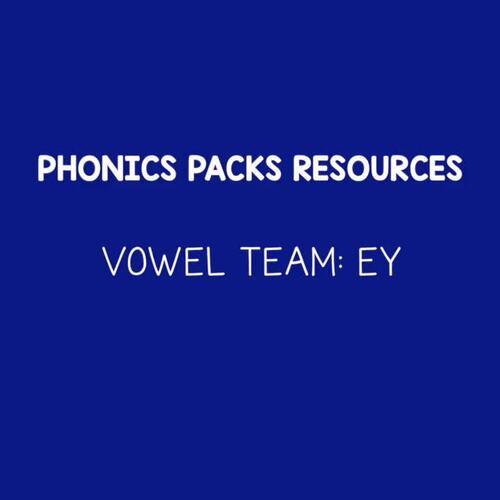 Vowel Team EY Long E Phonics Activities for Orton-Gillingham Lessons