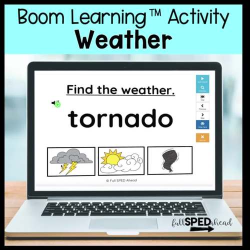 Weather and Climate Boom™ Cards Activity by Full SPED Ahead -- Heather ...