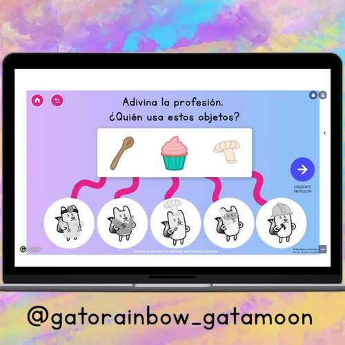 Las profesiones - 5 actividades interactivas (SPANISH interactive games)