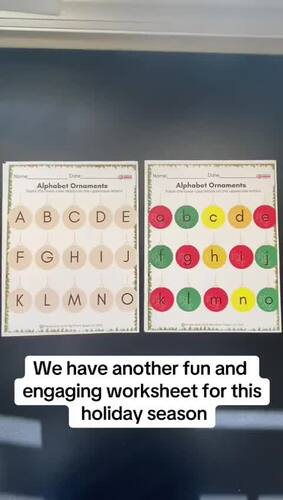 PreK English/Spanish Decorative Alphabet Identification Holiday ...