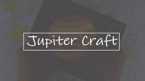 Easy Printable Planet Jupiter Cut and Paste Craft by Simple Mom Project
