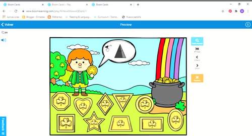BOOM CARDS St Patrick's Day: SHAPES Identification Distance Learning