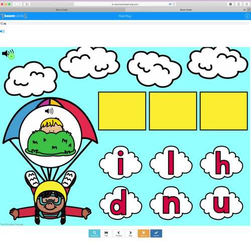 CVC Word Activities Digital Task Cards | Boom Cards for Kindergarten