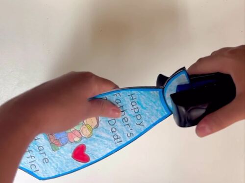 Father's Day Tie Craft Tieriffic Writing Activity Flip Book All About ...