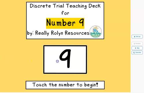 Discrete Trial Training Numerals 1-9 BUNDLE for BOOM Cards | TPT