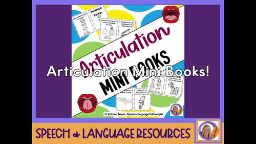 Articulation Activity: Mini Books by Katrina Bevan | TPT
