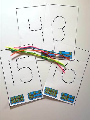 Wikki Stix Numbers 1-20 Counting Frogs by Making Number Sense Make Sense