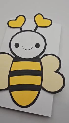 Build a Bee Kit Valentine's Day or Spring Bee Kit and Card Crafts
