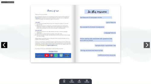 Newspaper Article Analysis & Writing Booklet | Journalism Unit | Grades ...