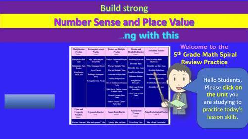 Everyday Math Games and Spiral Review on Place Value, Unit 1 - Grade 5 ...