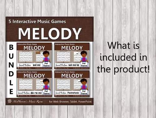 Solfege Interactive Music Games & Activities Reveal the Secret Picture Pet