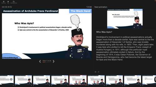 The Black Hand - PowerPoint Lesson with Speaker Notes | TPT