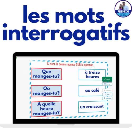 French Question Words les mots interrogatifs Boom™ Digital Task Cards