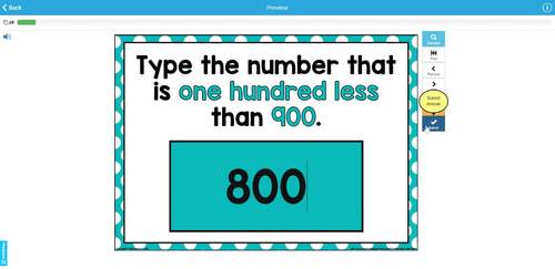 10 and 100 More or Less Boom Cards by Second Grade Smiles | TPT