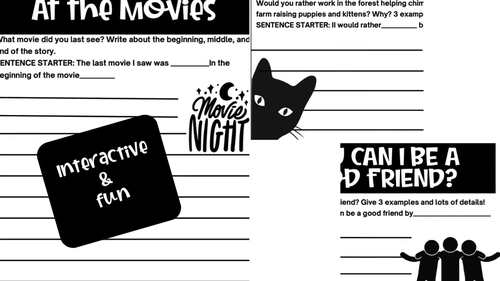 Daily Writing Prompts for Students Journal Writing Writers Workshop