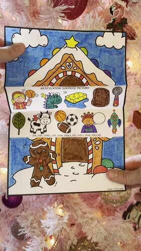 Gingerbread Articulation Folding Surprise Craft - December | TPT