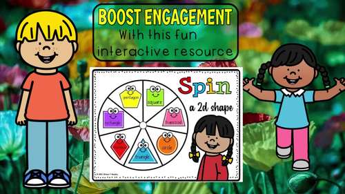 2d shapes spin center by Murphys lesson design studio | TPT