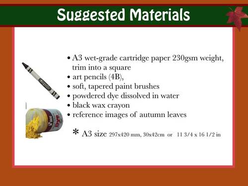 Fall Art project for Autumn LEAVES with 2 options PDF lesson plan 3rd ...