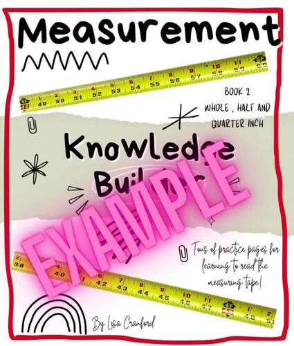 Measuring Tape Book 2: Math, Reading Fractions, Converting Inches to ...