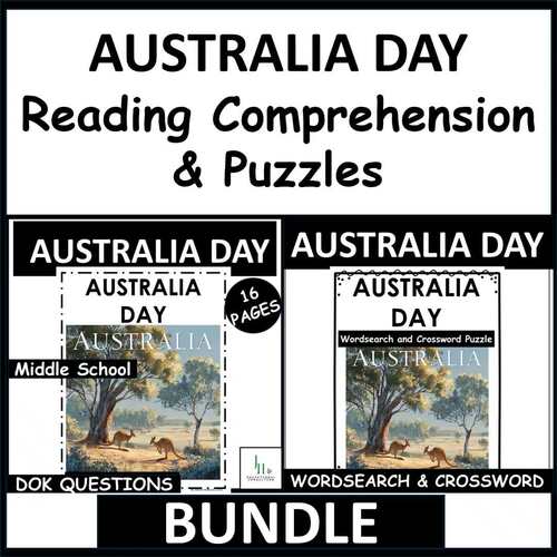 Australia Day Reading Comprehension Activity | Wordsearch Crossword ...