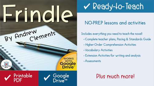 Frindle Novel Study Book Unit by The Teaching Bank | TPT