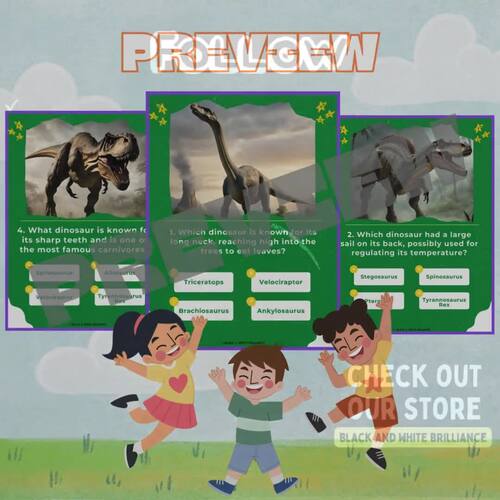 Dinosaur Discovery Quiz: Journey Through the Mesozoic Era! (Power Point ...