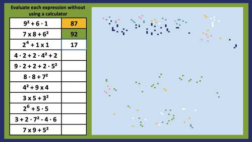 EARTH DAY - Order of Operations Practice - DIGITAL Pixels NO PREP!