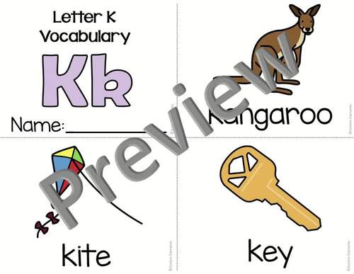 Alphabet: Letter K- Differentiated- Phonics-Reading- SPED & Autism ...