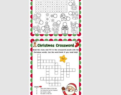 Christmas Fun Activities Worksheets | Literacy & Writing for Kids