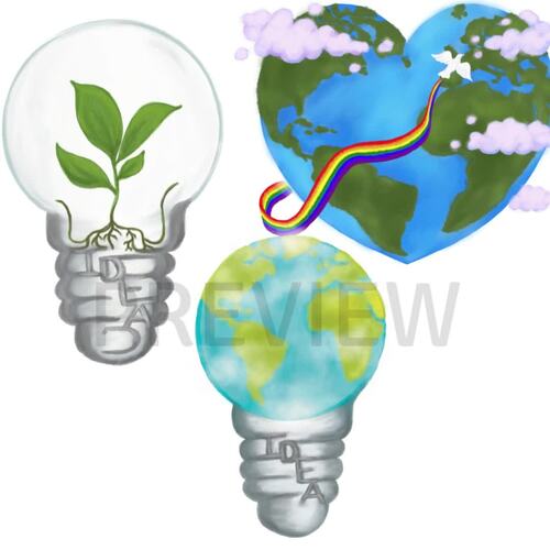Nature, Earth Day Themed Clip Art, Poster Decorations - GROWING BUNDLE