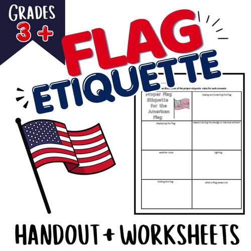 Flag Etiquette, Star-Spangled Banner & 4th of July Activities ...