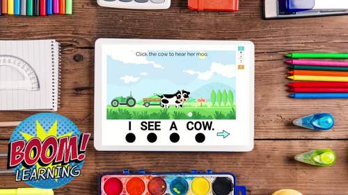 EBOOK- Interactive Farm Animals (Learn To Read) by Danesville Education